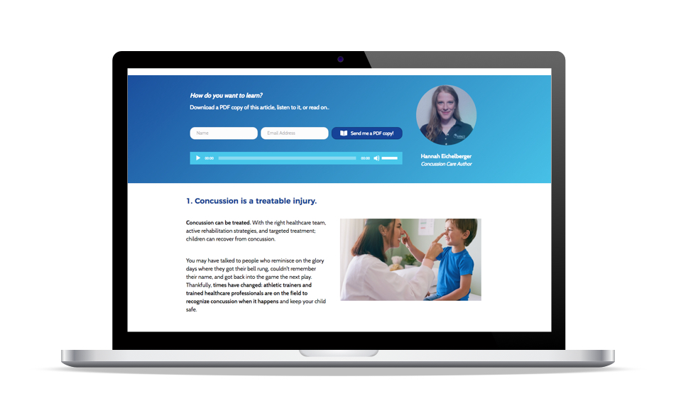 Pediatric Concussion Information For Parents & Guardians - Concussion ...